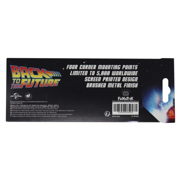 Collect BTTF - Fanattik - DeLorean Schematic Fan-Plate
