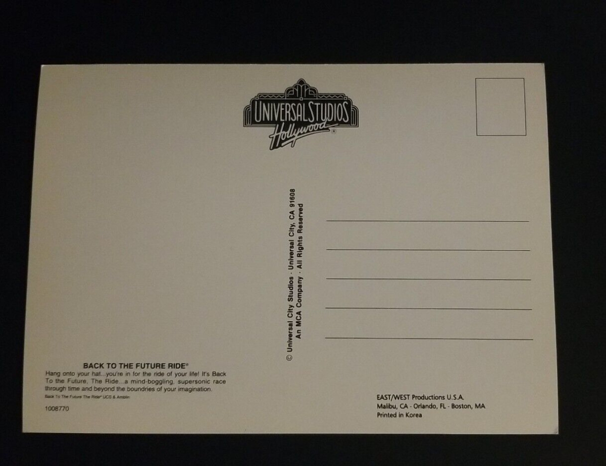 Collect BTTF - Universal Studios Hollywood - Back to the Future: The ...